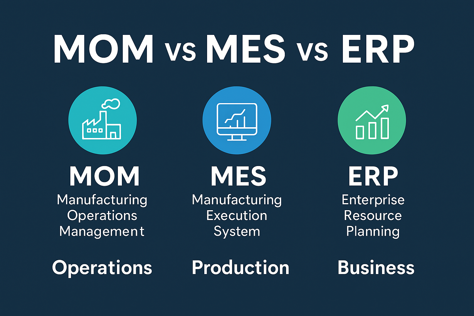 MOM e MES: differenze, costi e vantaggi dei sistemi per la produzione